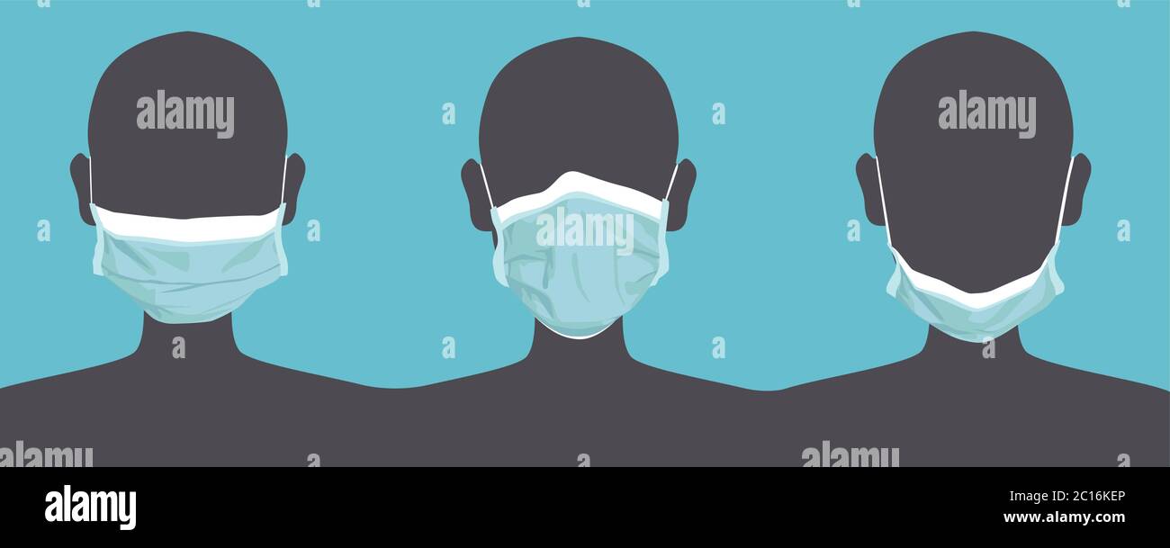 Hand drawn vector illustration of anonymous human figures wearing a ...