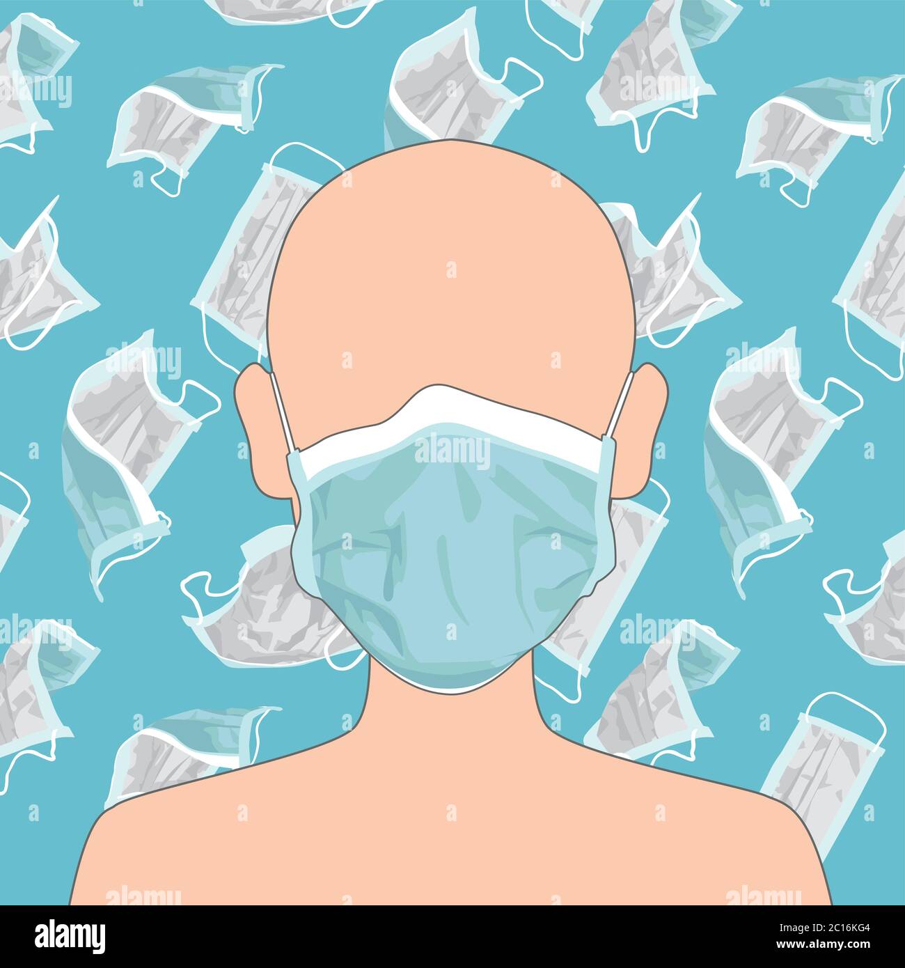 Hand drawn vector illustration of anonymous human figure wearing a ...