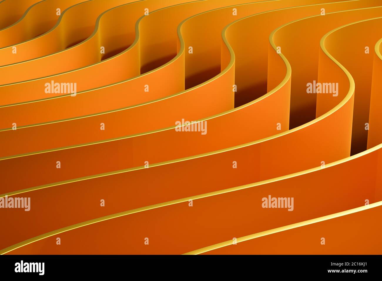 Abstract golden curves background Stock Photo - Alamy