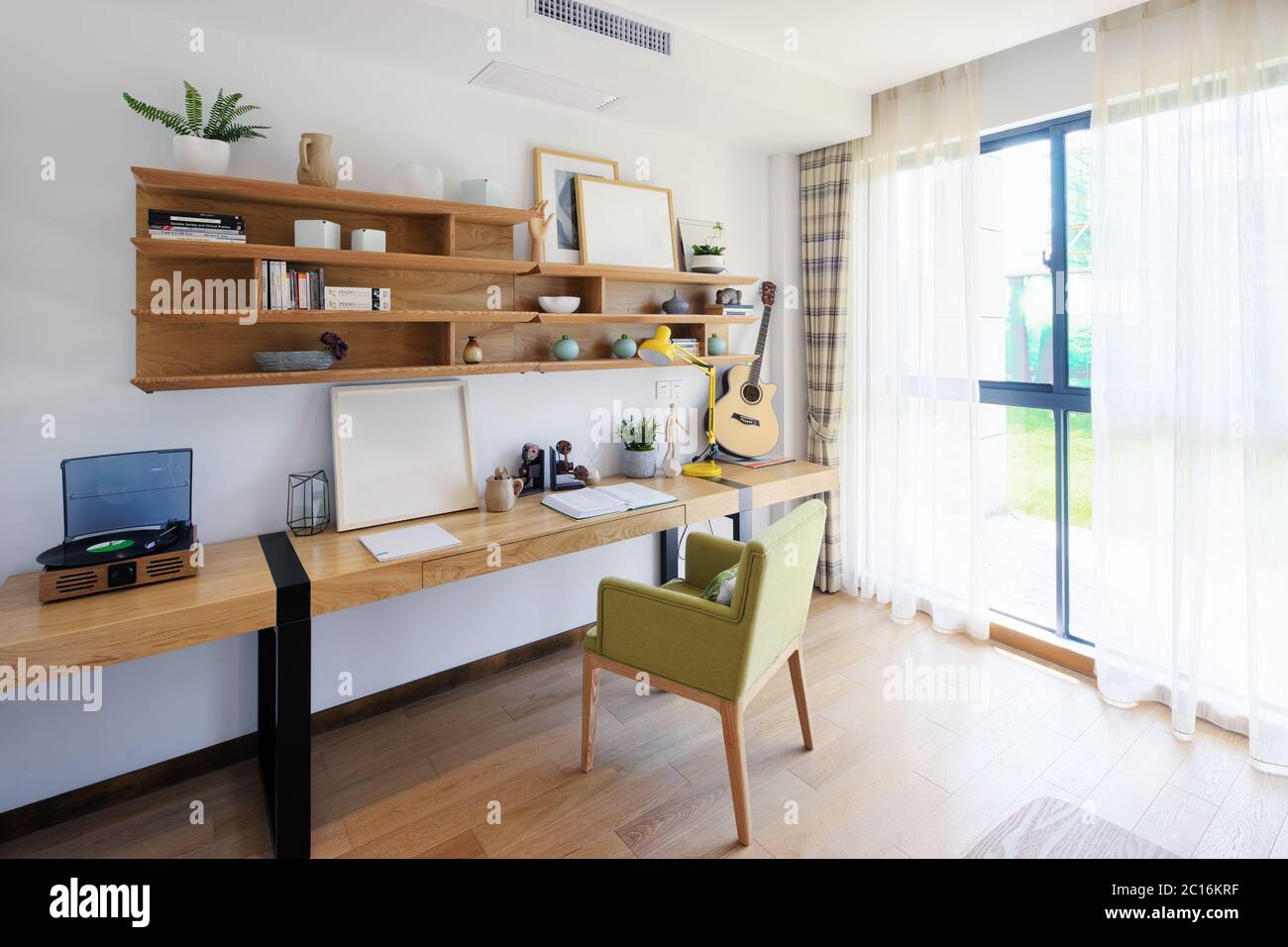 interior of modern study Stock Photo - Alamy