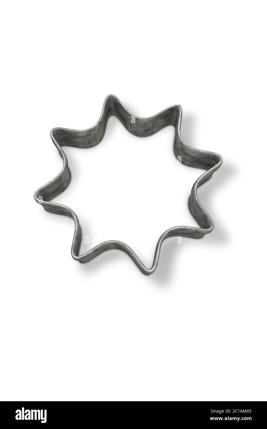 Star shaped pastry cutter on white surface Stock Photo - Alamy