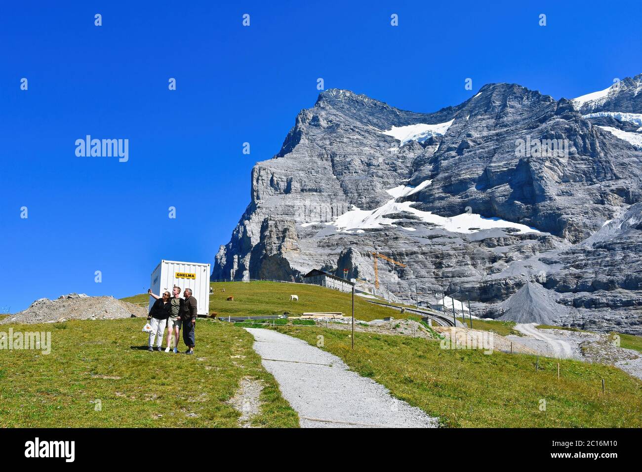 Eigergletscher railway station, between Kleine Scheidegg and ...