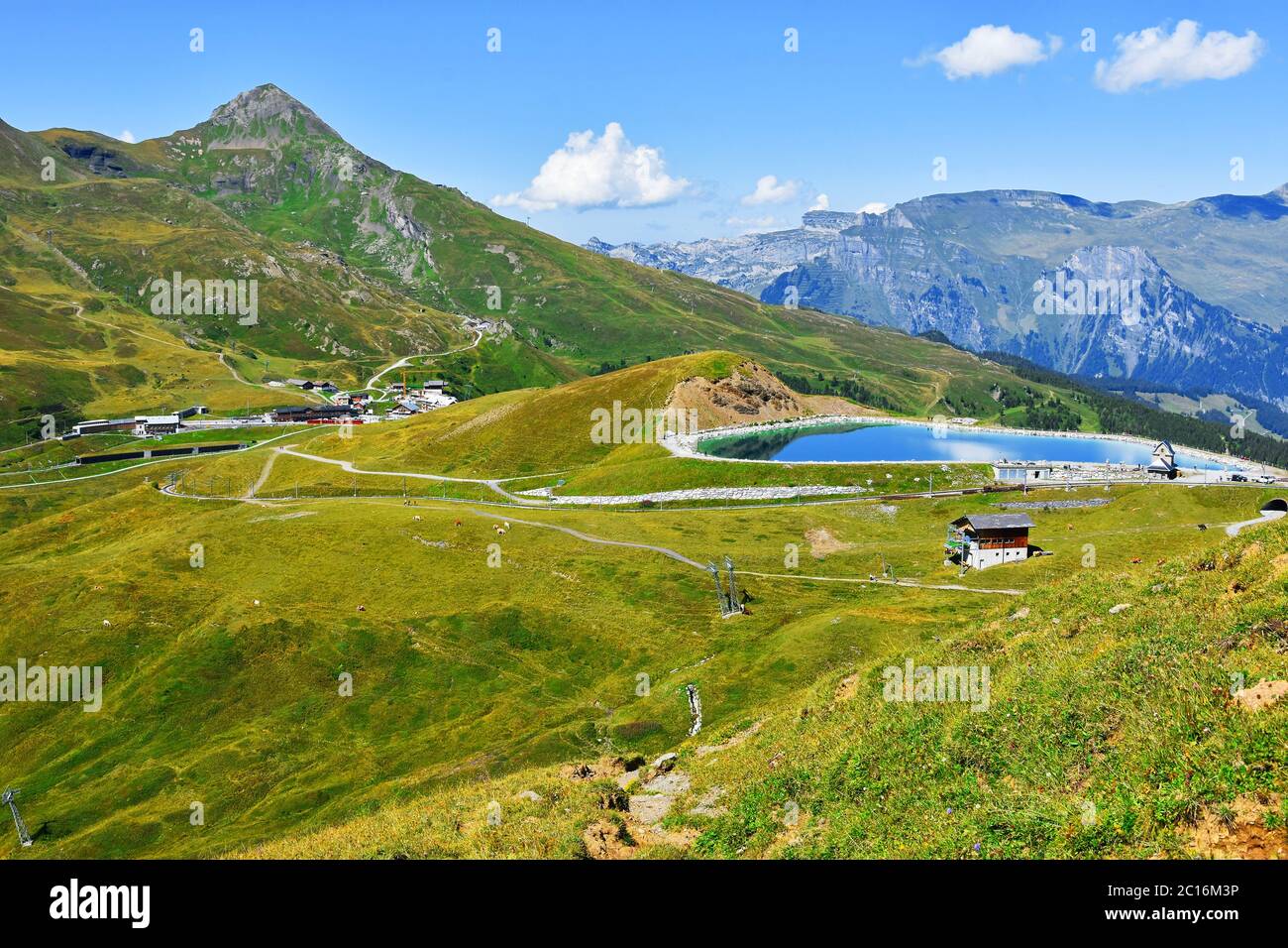 Kleine Scheidegg, mountain pass in the Bernese Oberland region of ...