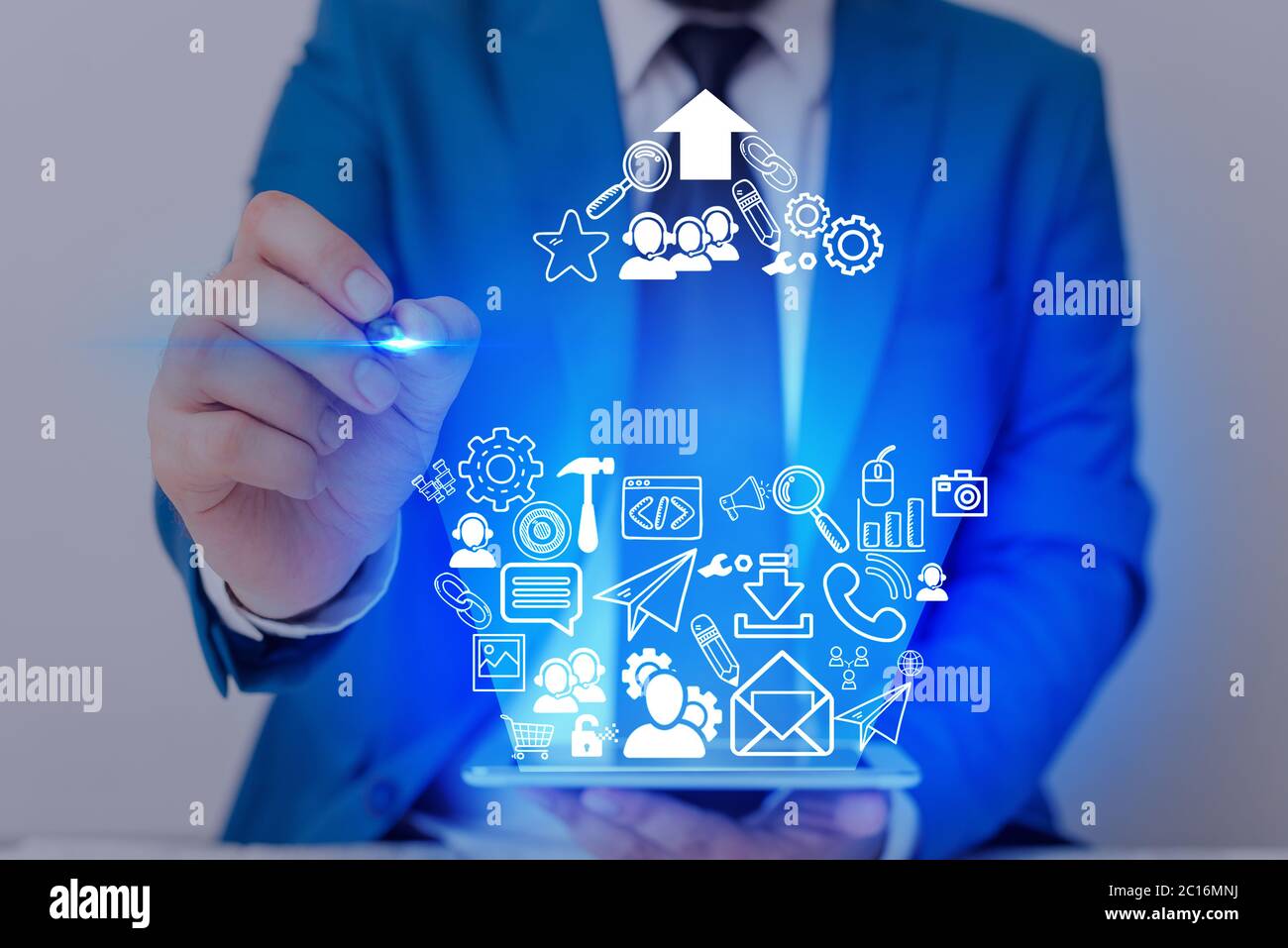 Information Digital Technology Network Connection Infographic Elements ...