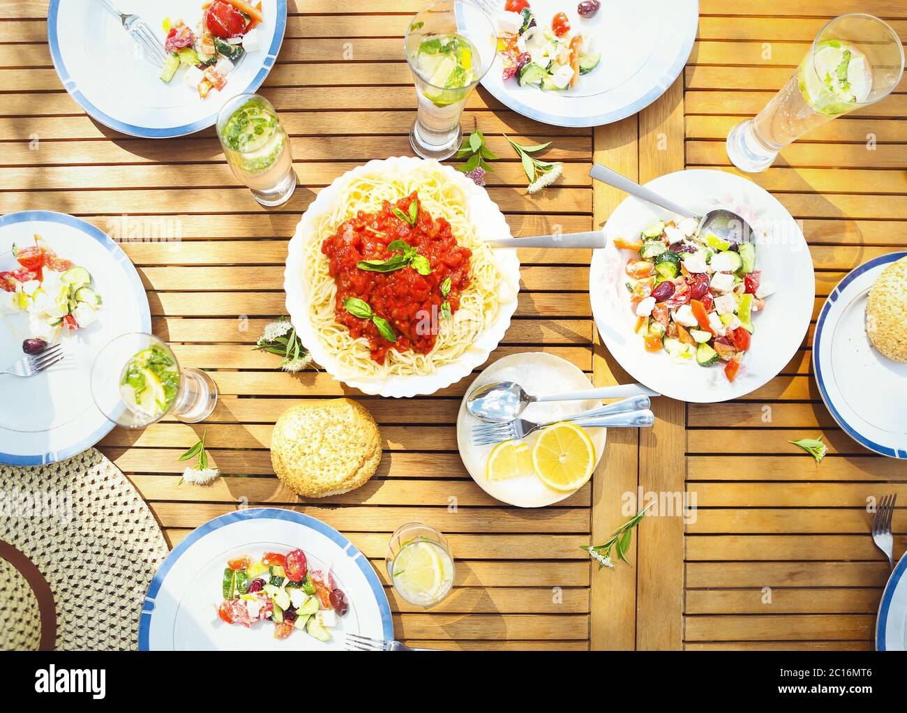 Italian family dinner table hi-res stock photography and images - Alamy