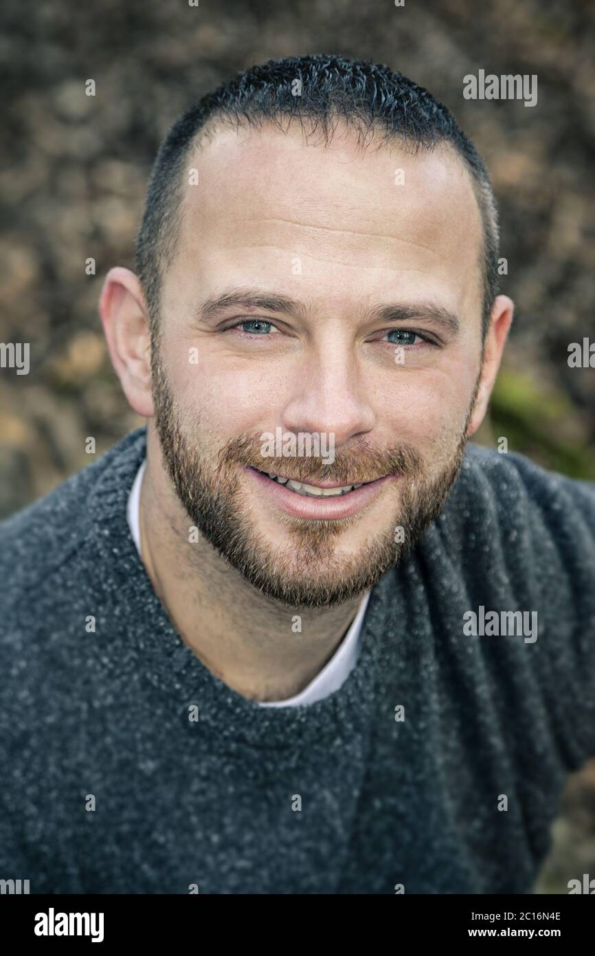 Man model beard hi-res stock photography and images - Alamy