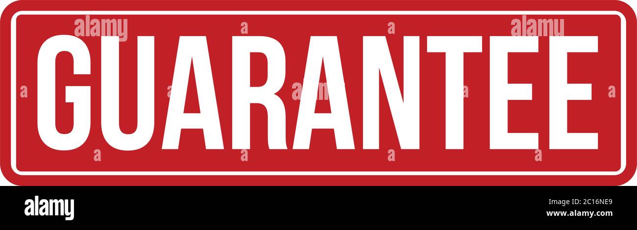 Guarantee Rubber Stamp. Red Guarantee Rubber Grunge Stamp Seal Vector ...