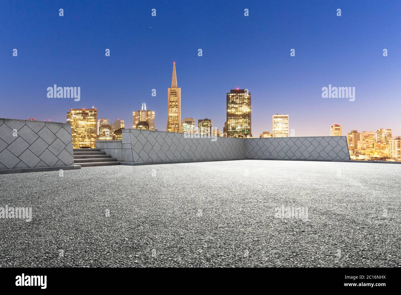 empty road with modern buildings in modern city Stock Photo - Alamy