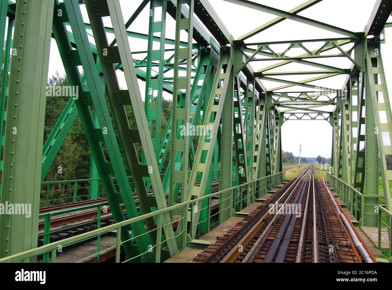 Railway metal bridge Stock Photo - Alamy