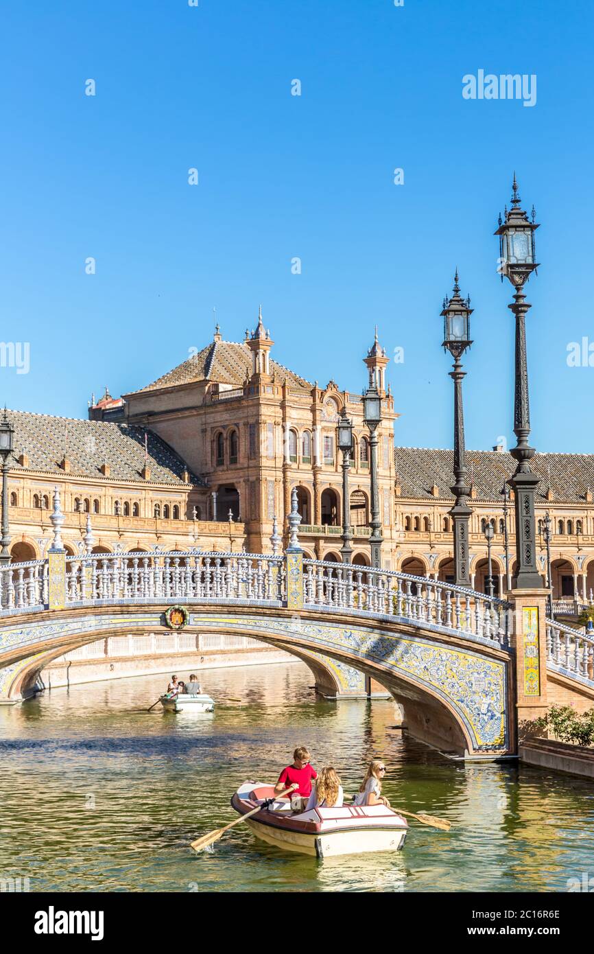 Spanish Square Seville Stock Photo - Alamy