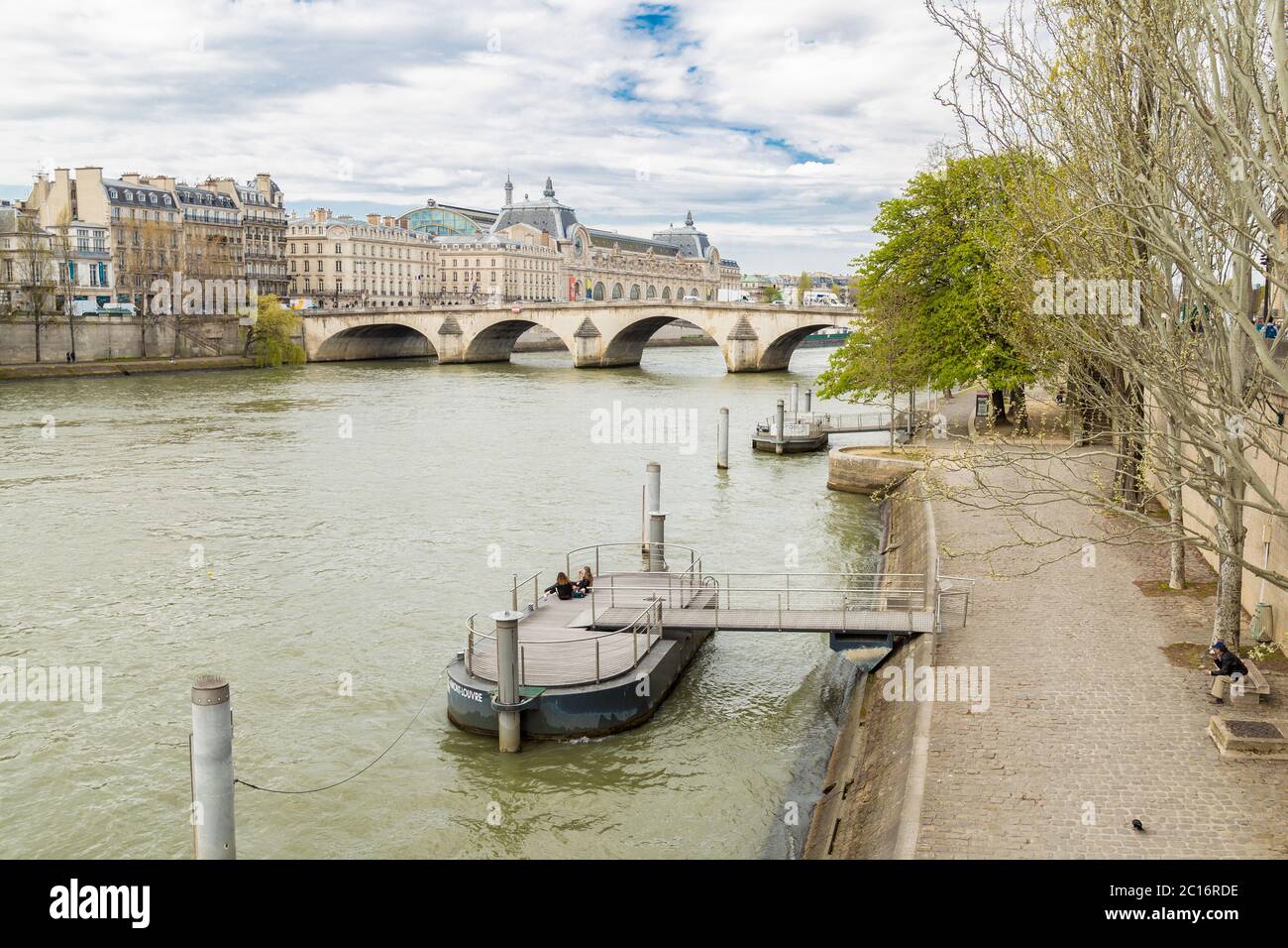 View of Seine River in Paris Stock Photo - Alamy