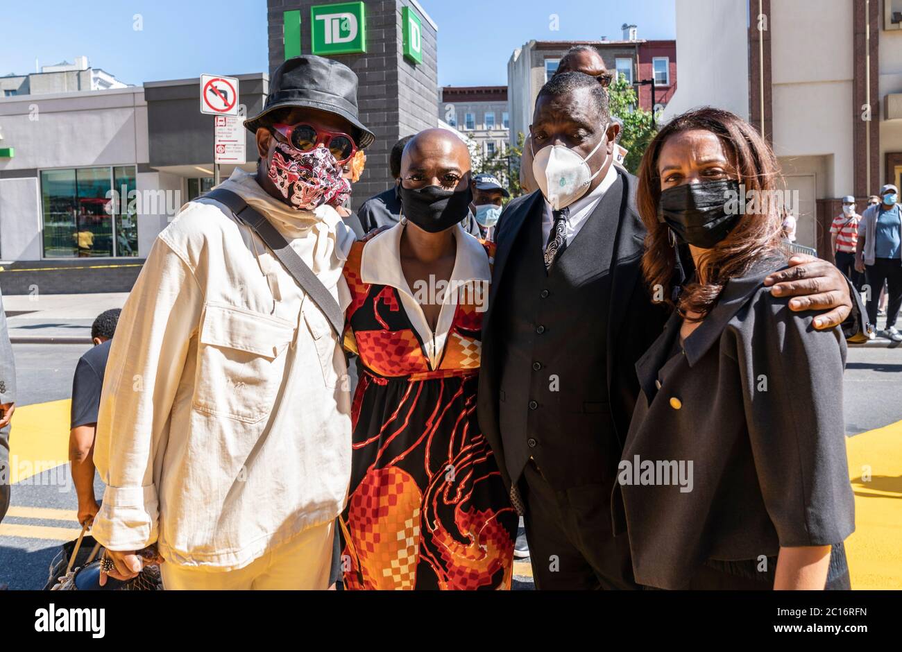 New York, NY - June 14, 2020: Carl Hancock Rux, Marcelle Davies-Lashley ...