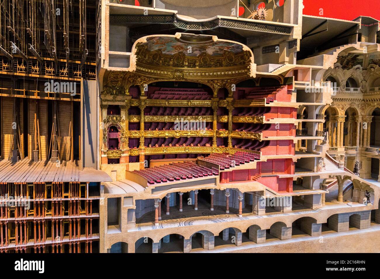 Architectural model of The Opera or Palace Garnier. Paris, France Stock ...