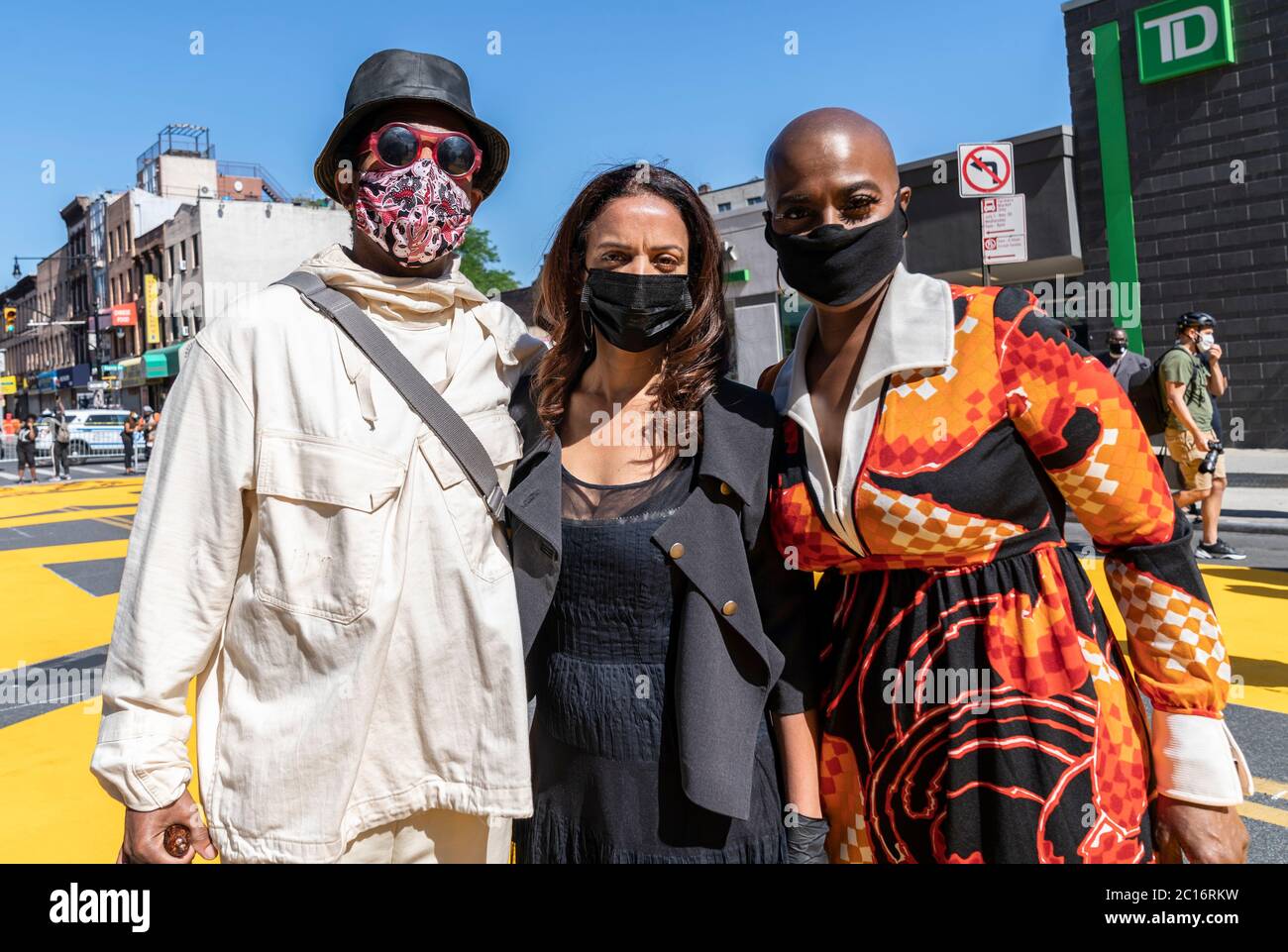 New York, NY - June 14, 2020: Carl Hancock Rux, Indira Etwaroo ...