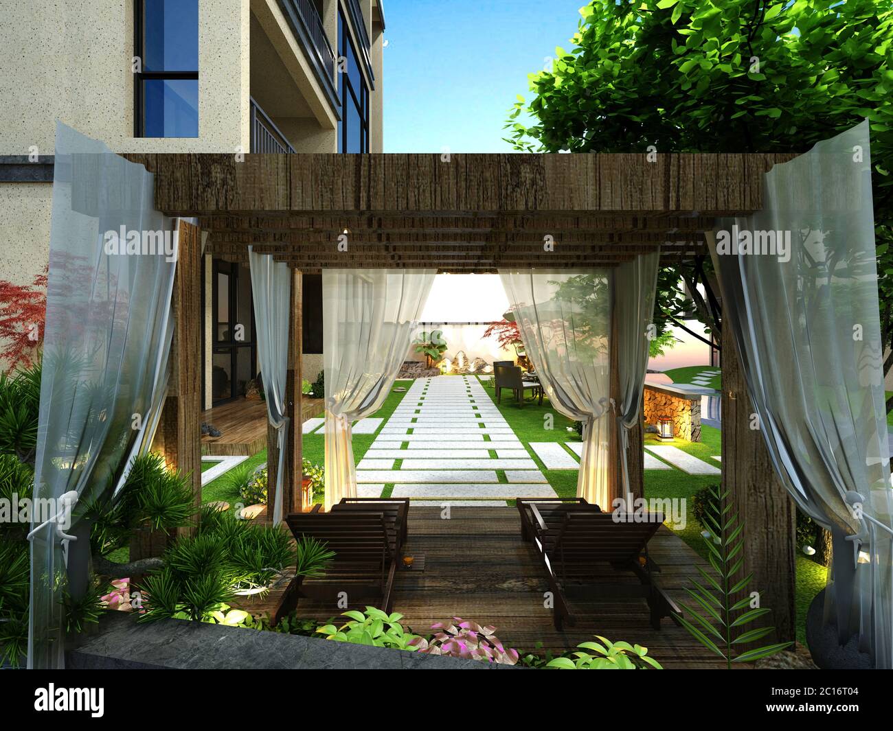 3d render of house exterior view Stock Photo - Alamy
