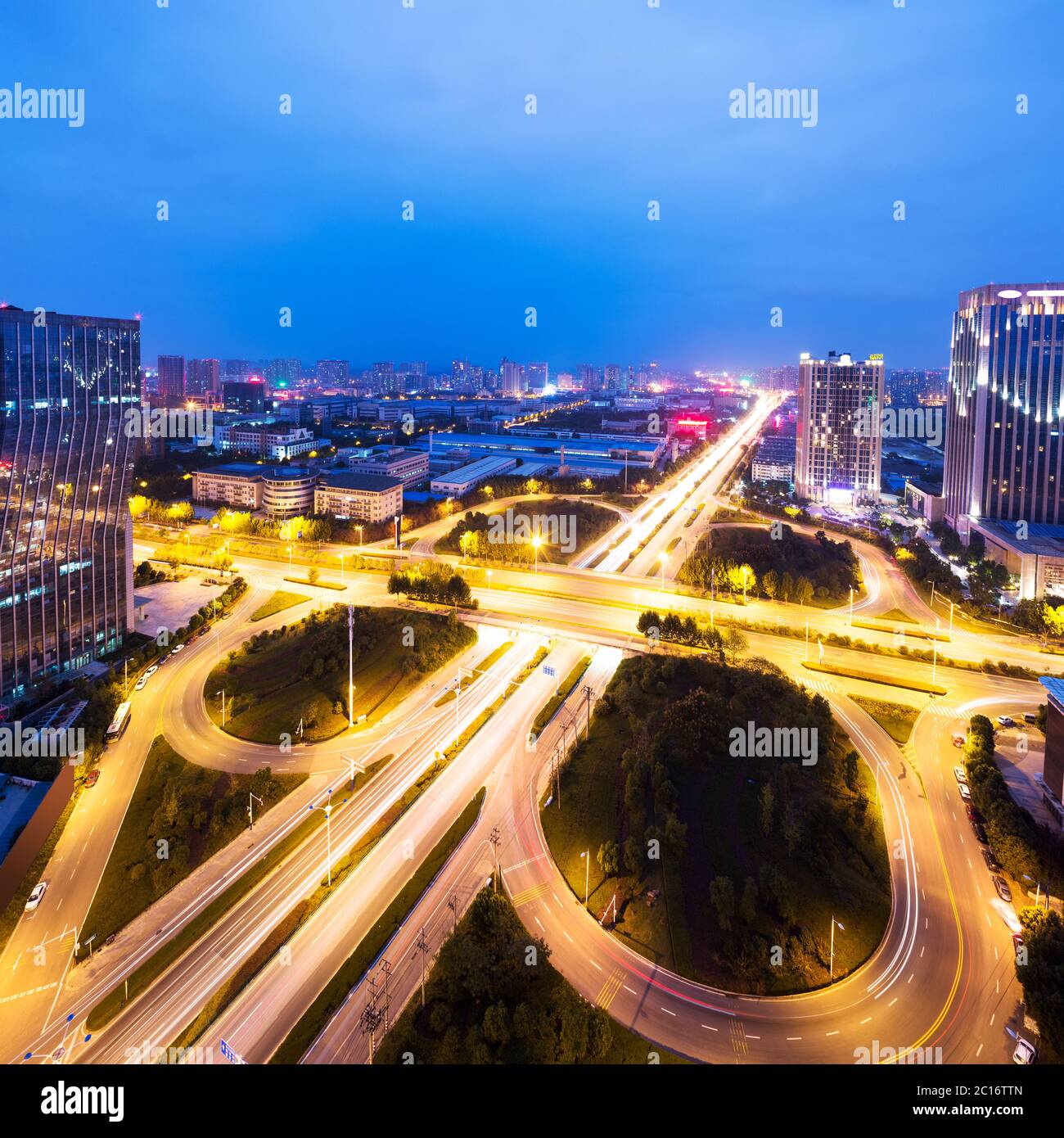 Modern illuminated road hi-res stock photography and images - Alamy