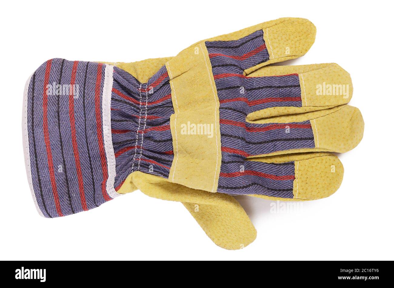 Working mens gloves on white background Stock Photo - Alamy