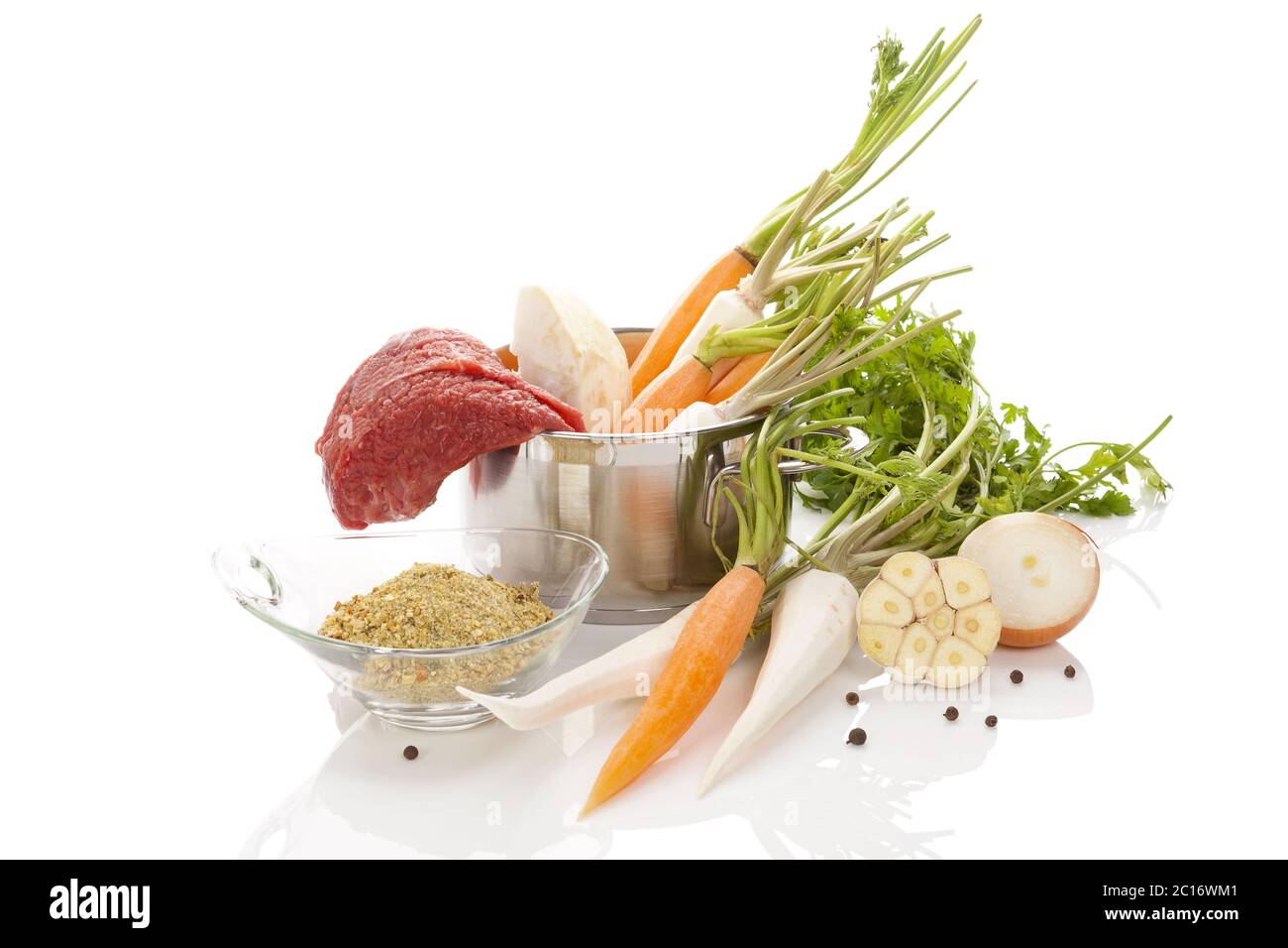 Vegetable bouillon Cut Out Stock Images & Pictures - Alamy