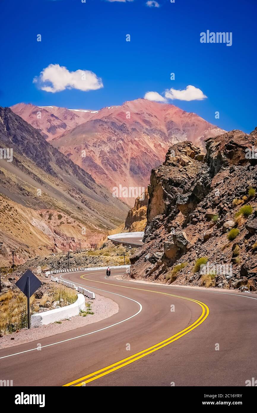 Road through Andes Stock Photo - Alamy