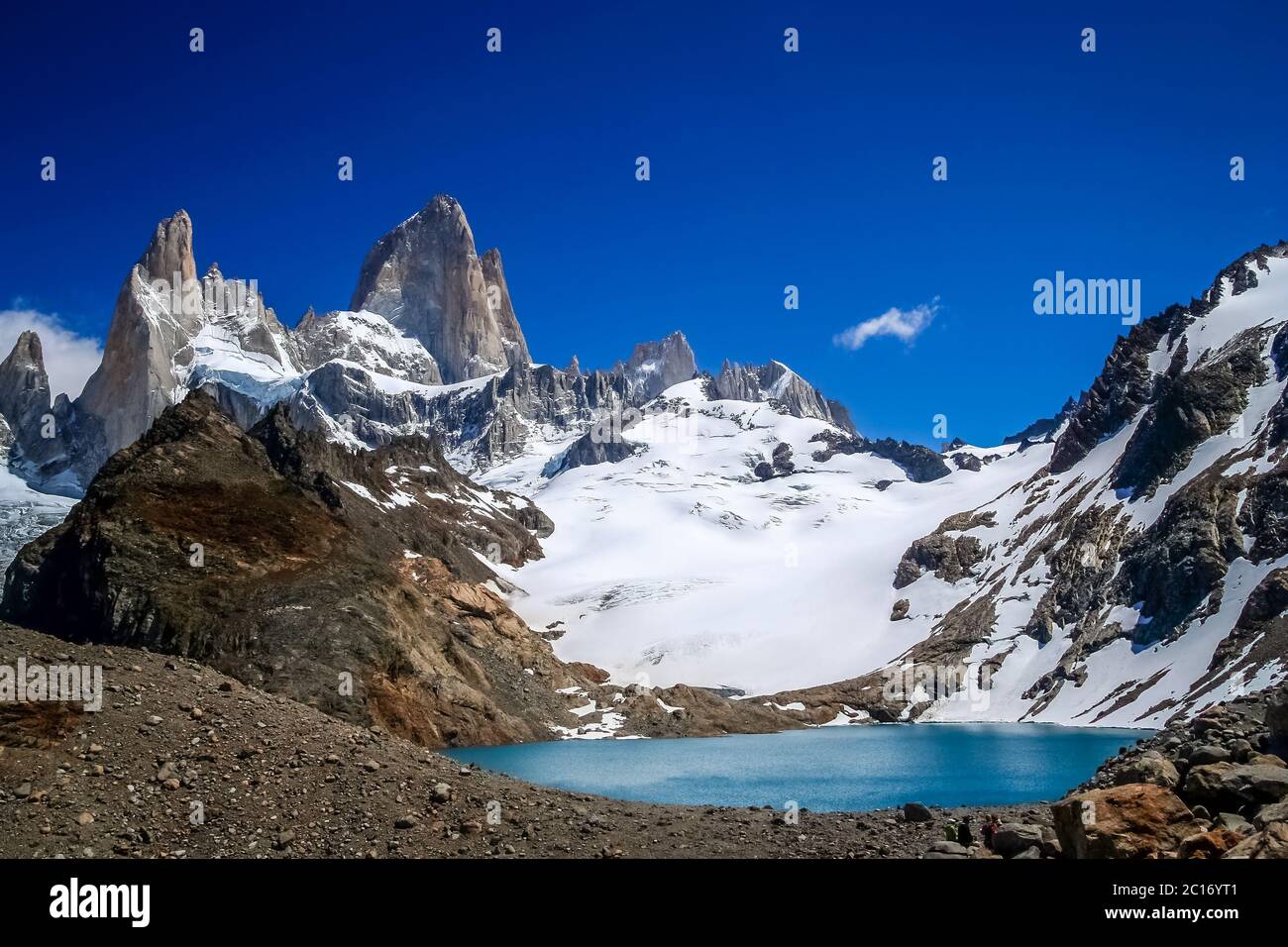 Fitz Roy lagoon Stock Photo - Alamy