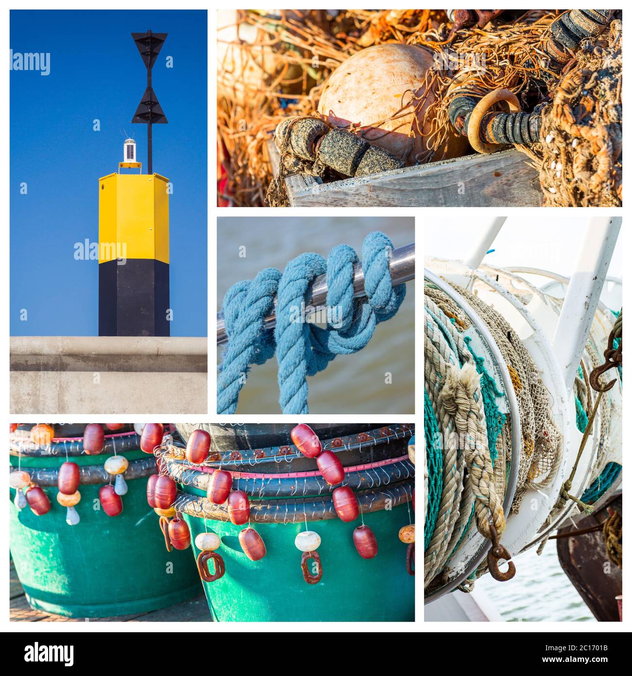 Photo collage sea, fish boat concept Stock Photo - Alamy