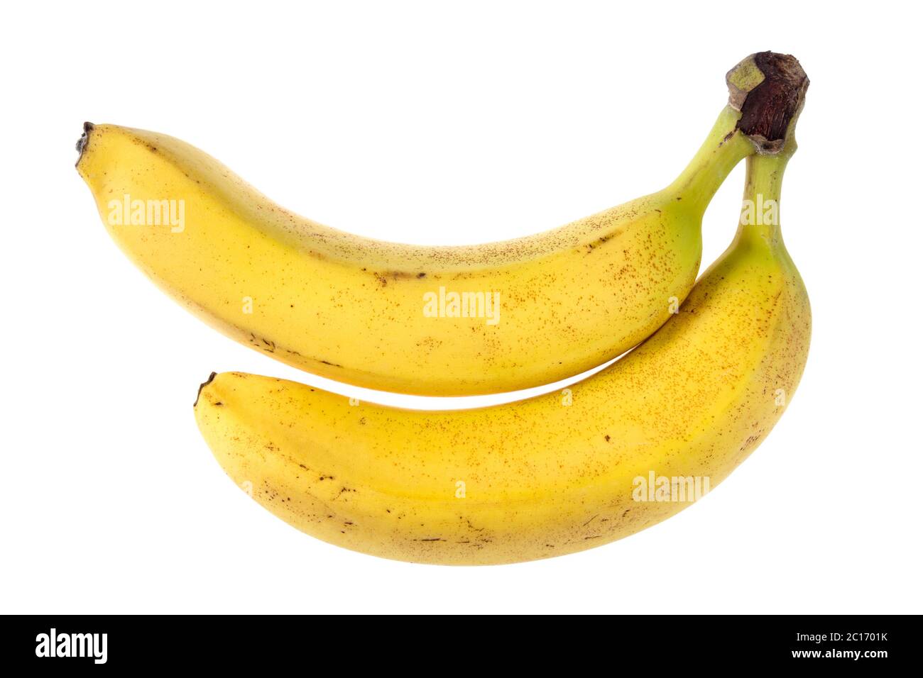 Two banana fruits isolated on white Stock Photo - Alamy
