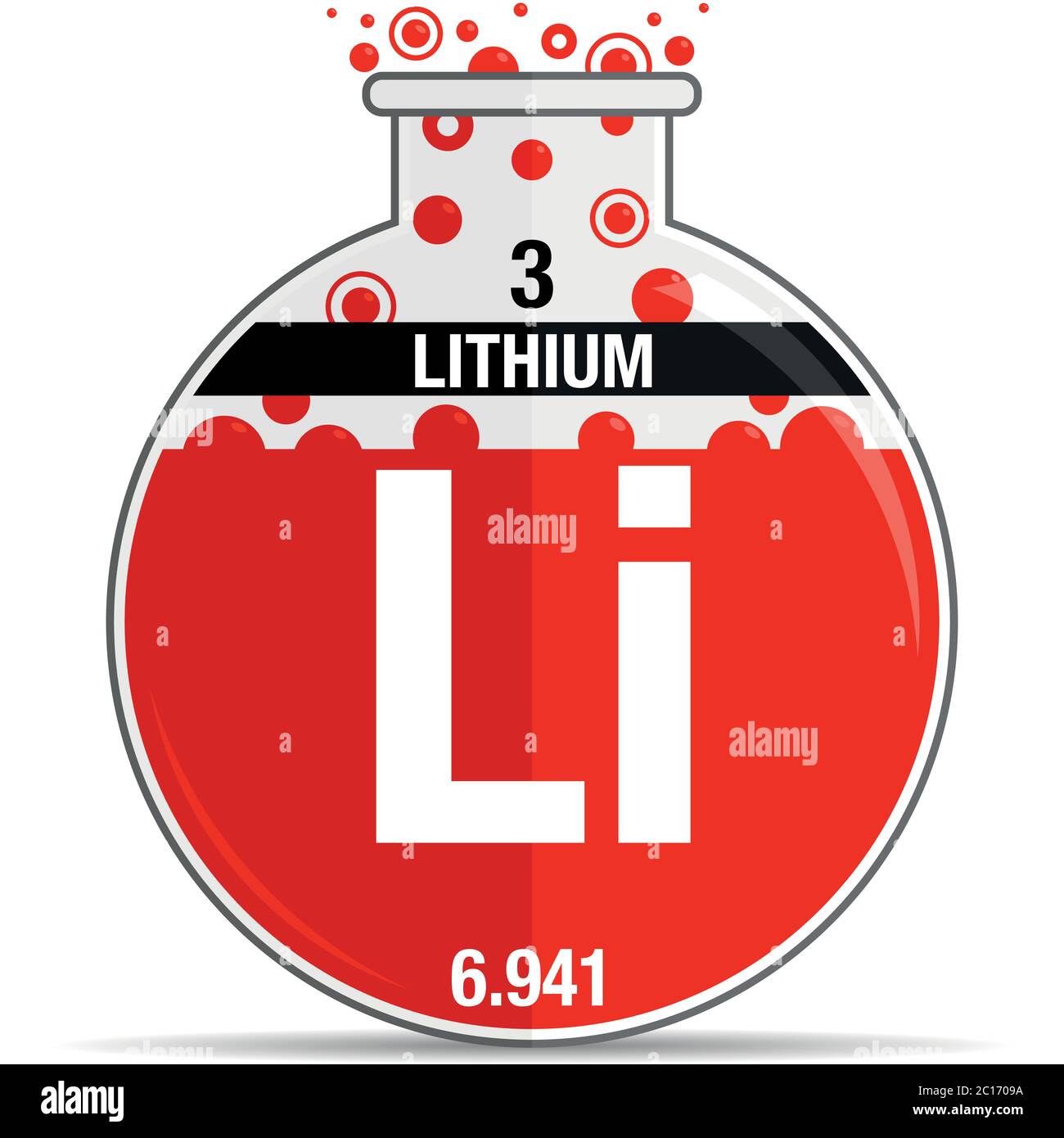 Lithium periodic table Stock Vector Images - Alamy