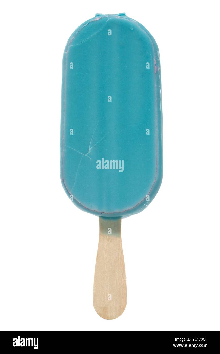 Blueberry creamsicle popsicle Stock Photo - Alamy