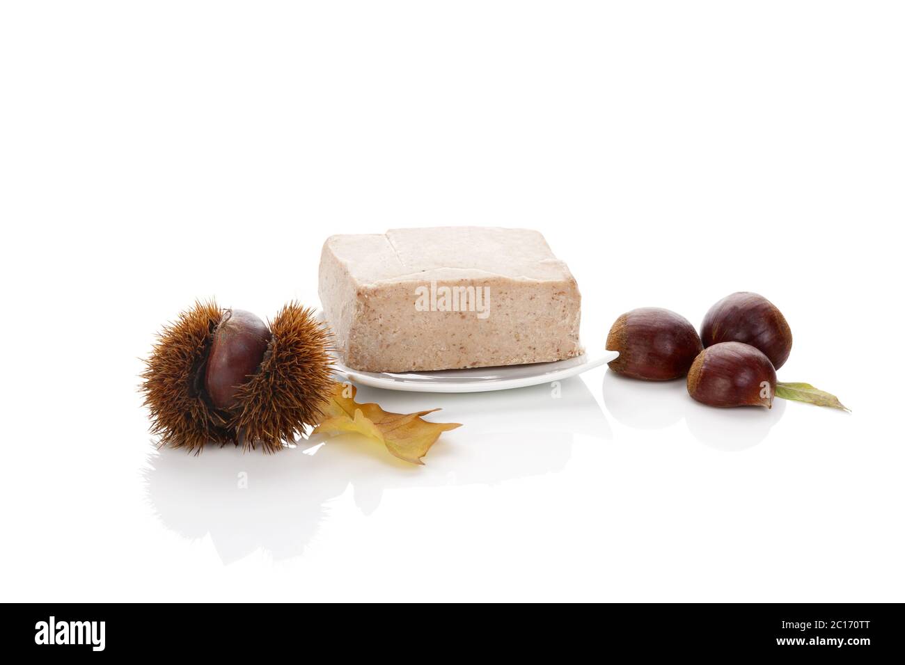 Chestnut puree isolated Stock Photo - Alamy