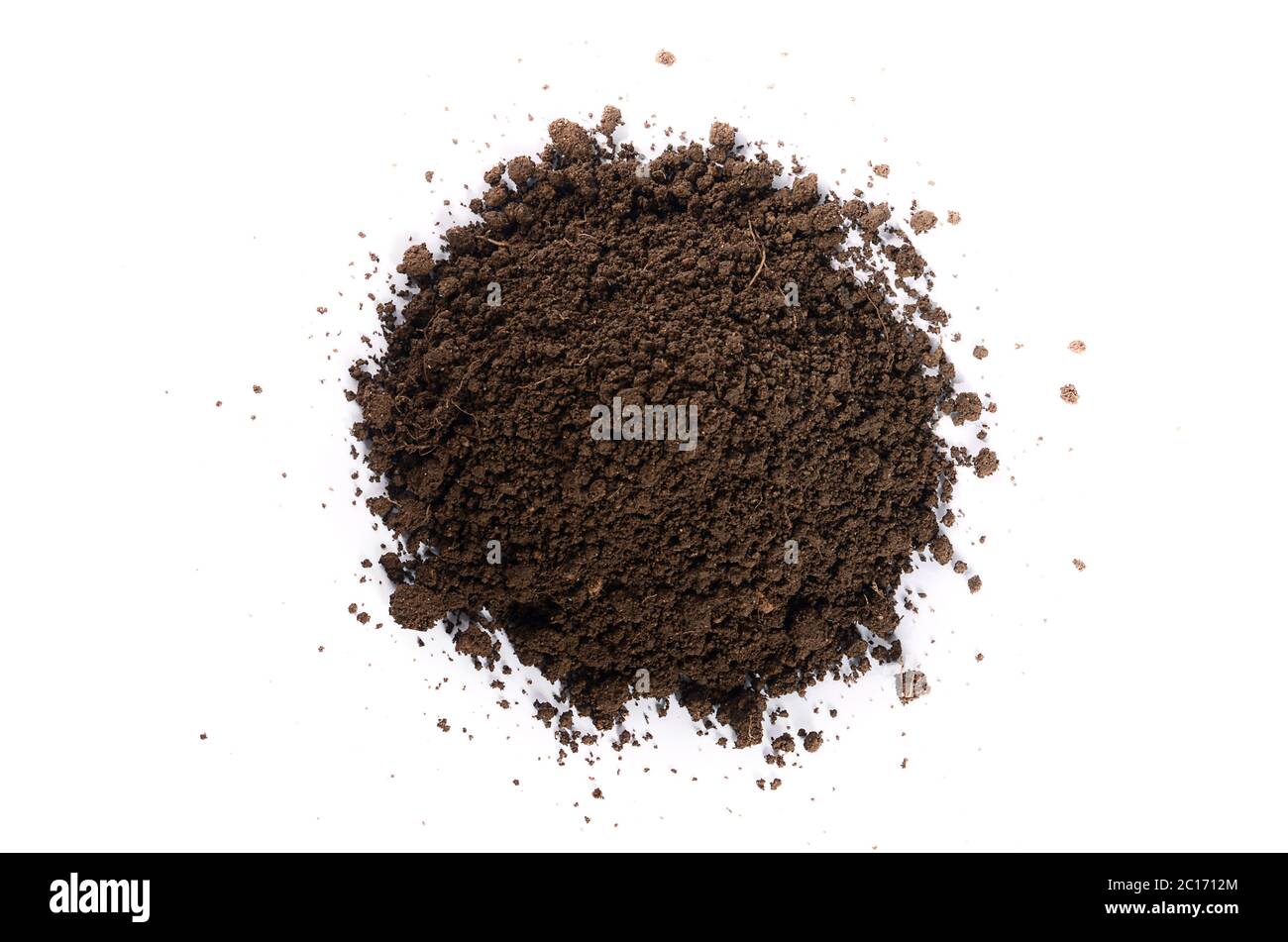 Ground closeup isolated on white background Stock Photo - Alamy
