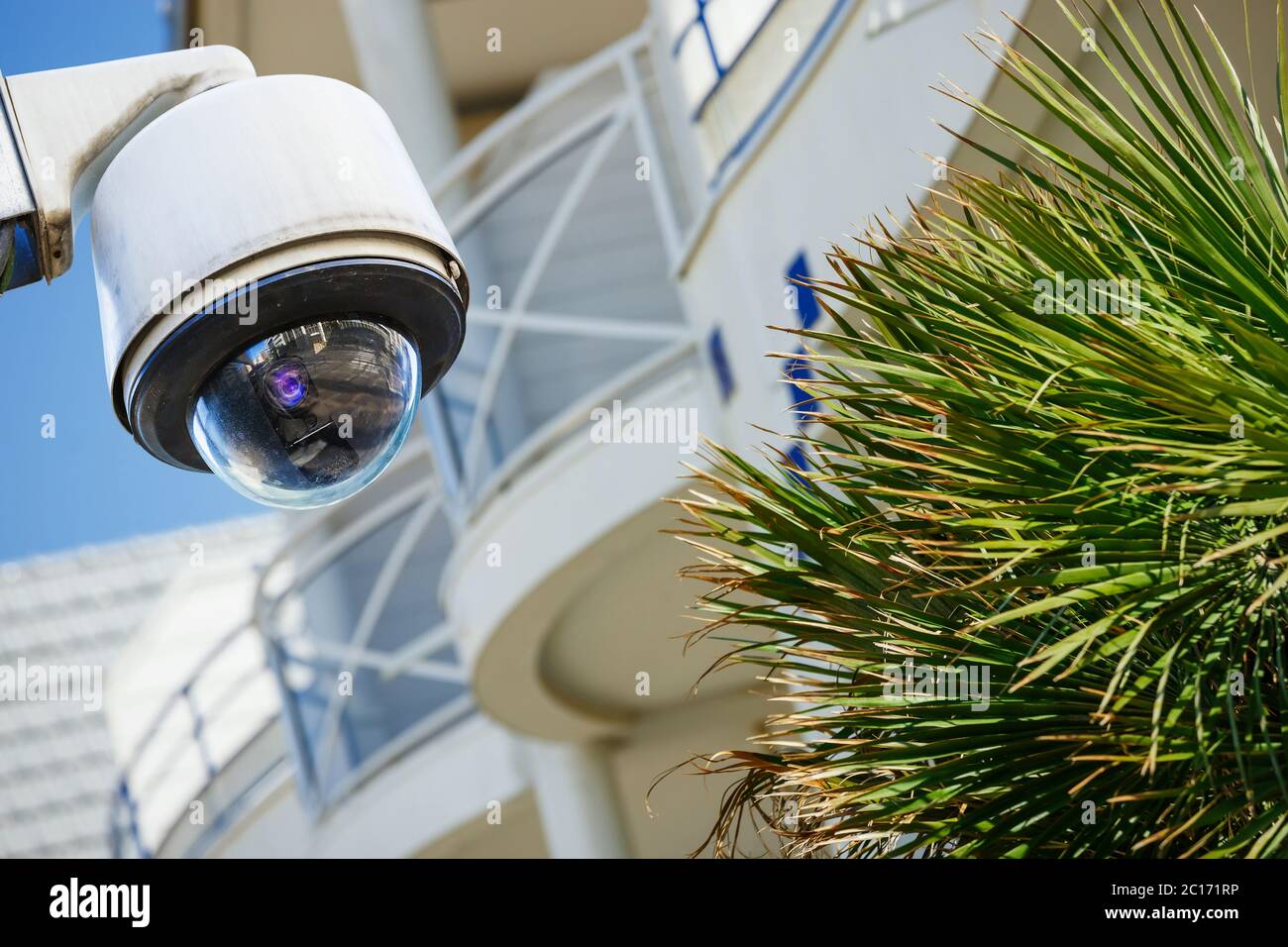 security CCTV camera or surveillance system with modern luxury ...
