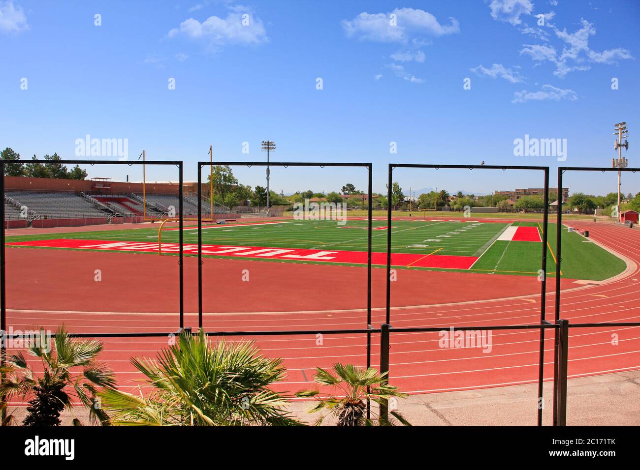 Tucson High Magnet School Football field on E 6th Street Stock Photo ...