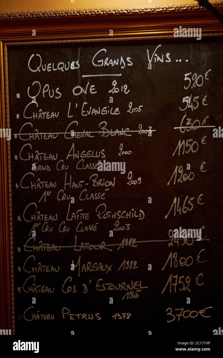 A high-end list of Bordeaux wines by the bottle available at Butcher ...