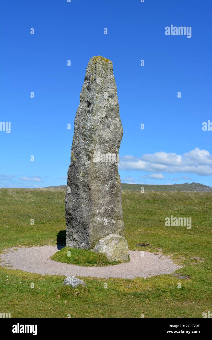 Merrivale Menhir Standing Stone, prehistoric antiquity associated with ...
