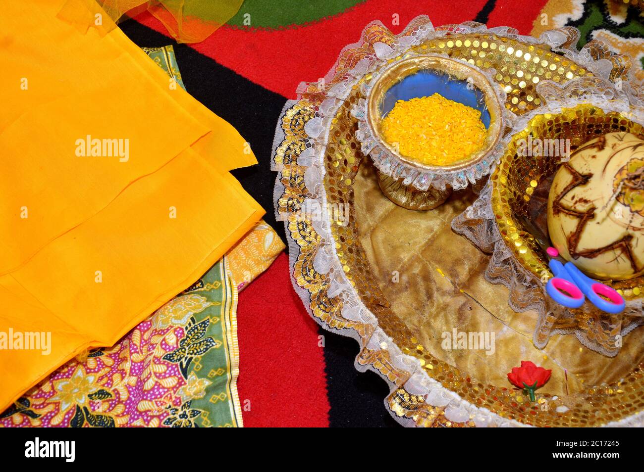 equipment in the event of newborn traditional Stock Photo - Alamy