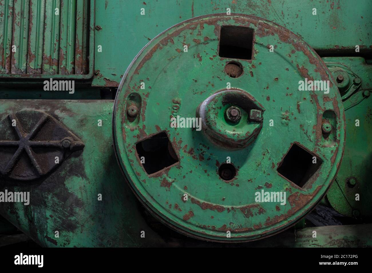old rusty industrial machine Stock Photo - Alamy