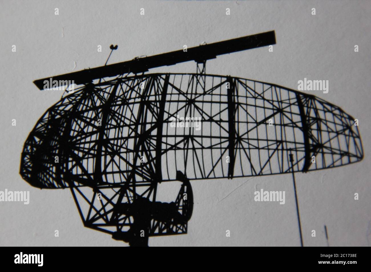 Fine 70s vintage black and white extreme photography of a primary ...