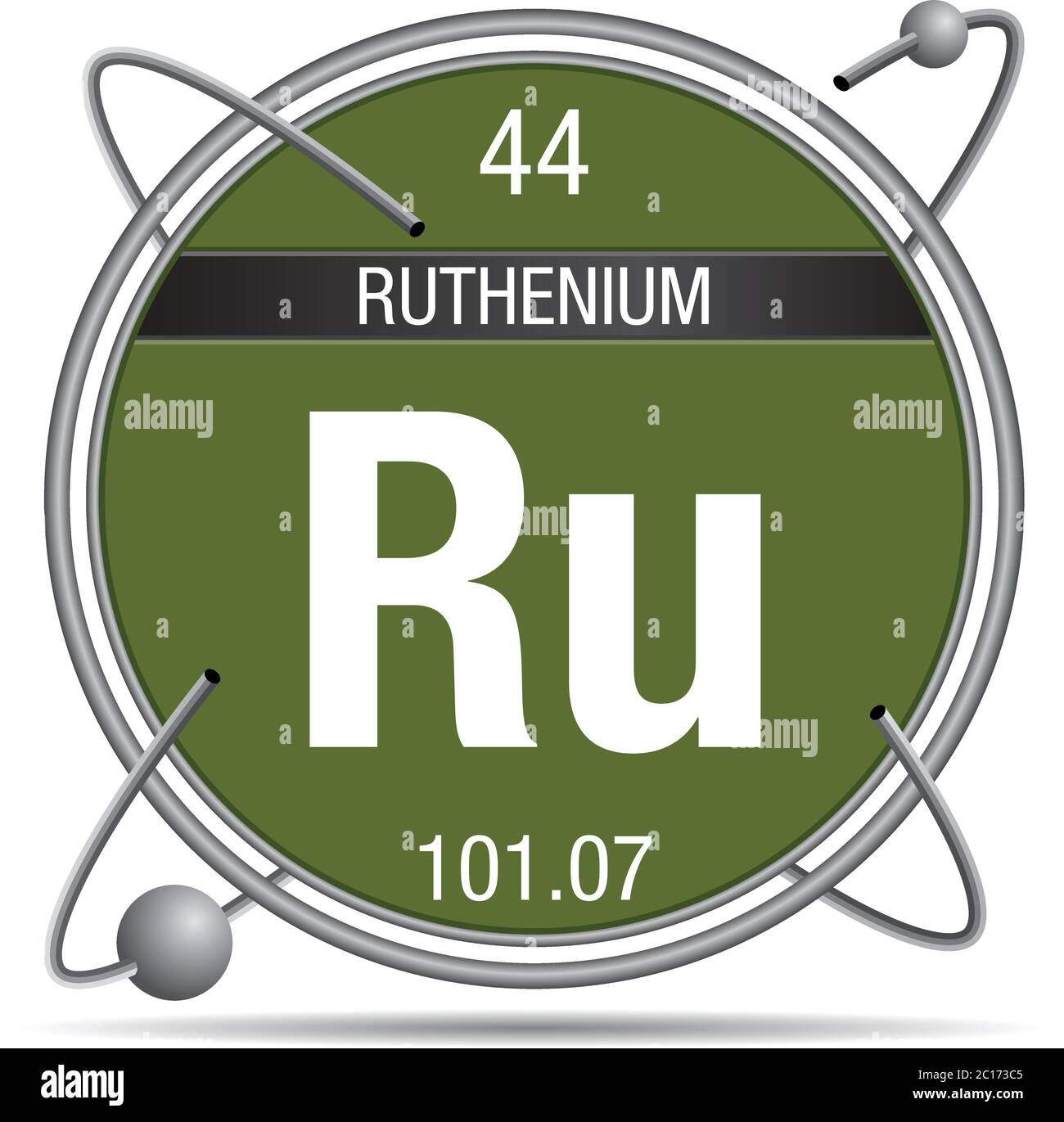 Ruthenium atomic structure Stock Vector Images - Alamy