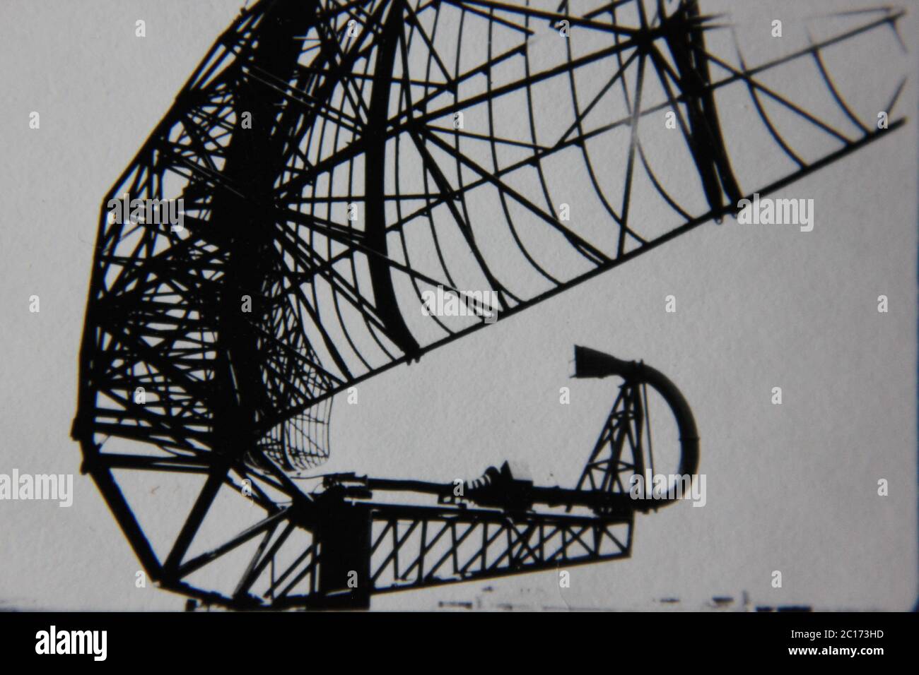 Fine 70s vintage black and white extreme photography of a primary ...
