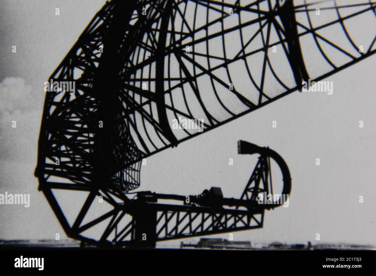 Fine 70s vintage black and white extreme photography of a primary ...