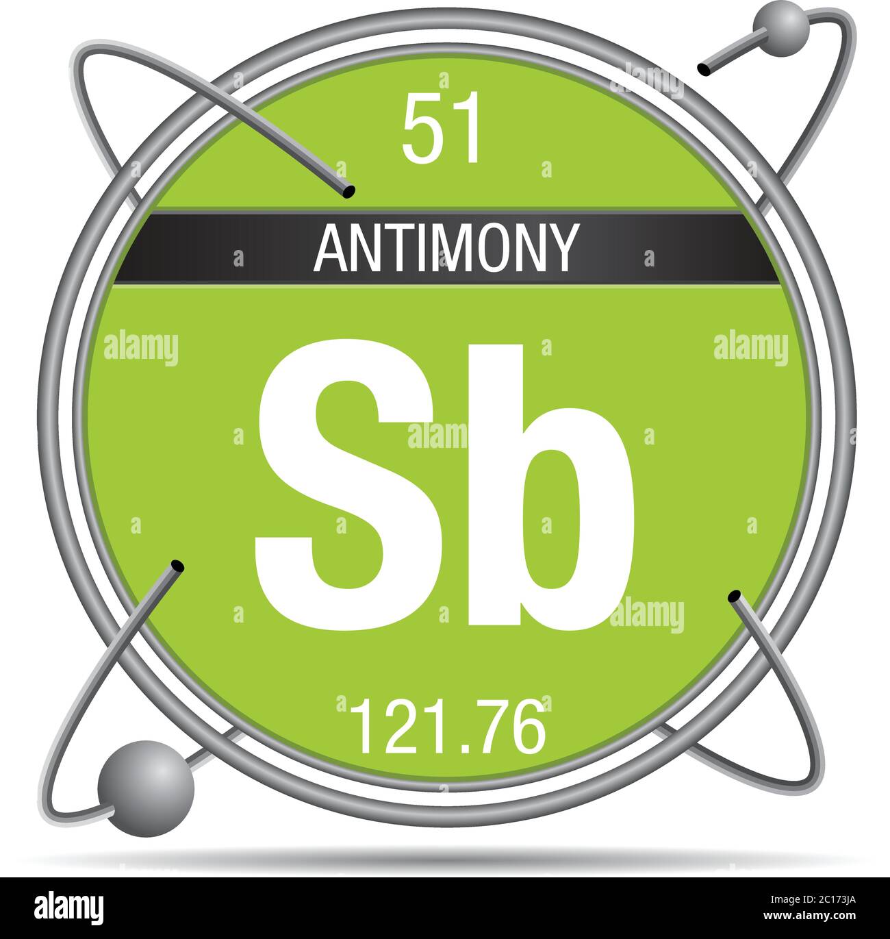 Antimony atom Stock Vector Images - Alamy