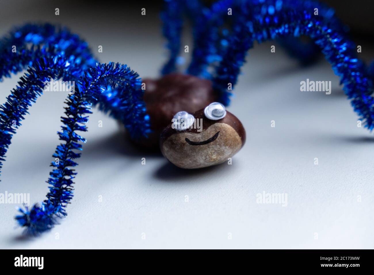 Spider made from chestnut. Slovakia Stock Photo - Alamy