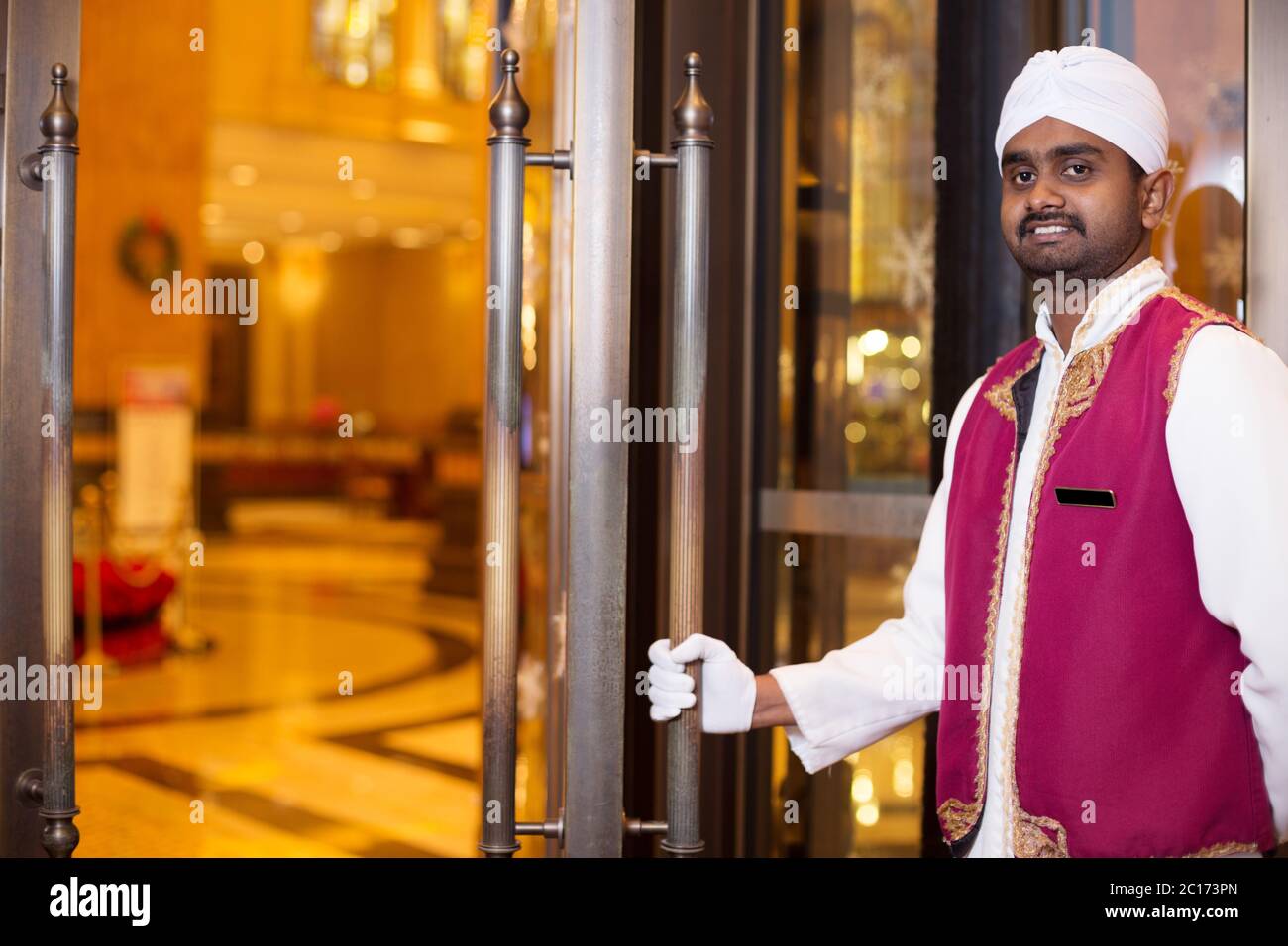 Hotel porter door hi-res stock photography and images - Alamy