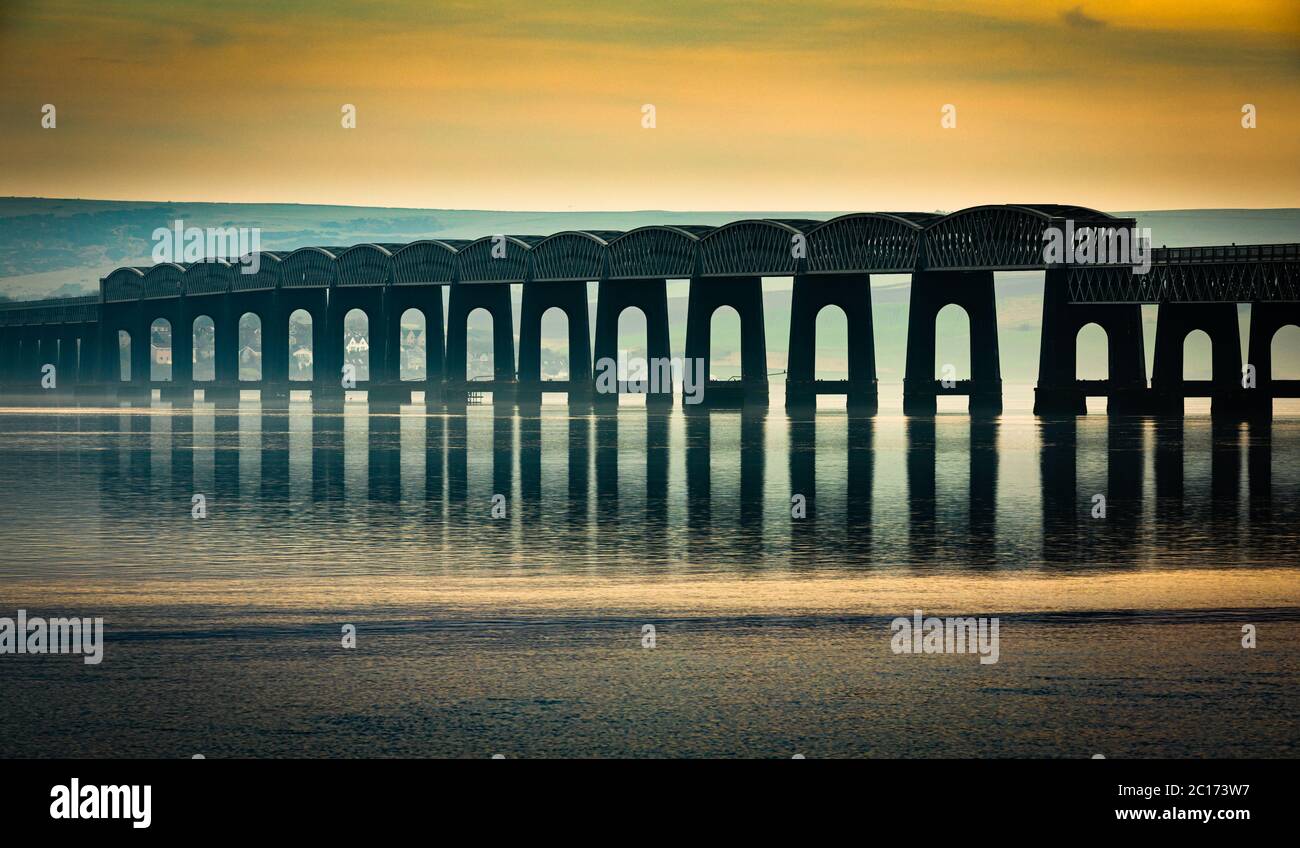 The Tay Rail Bridge, Dundee, Scotland, United Kingdom Stock Photo - Alamy