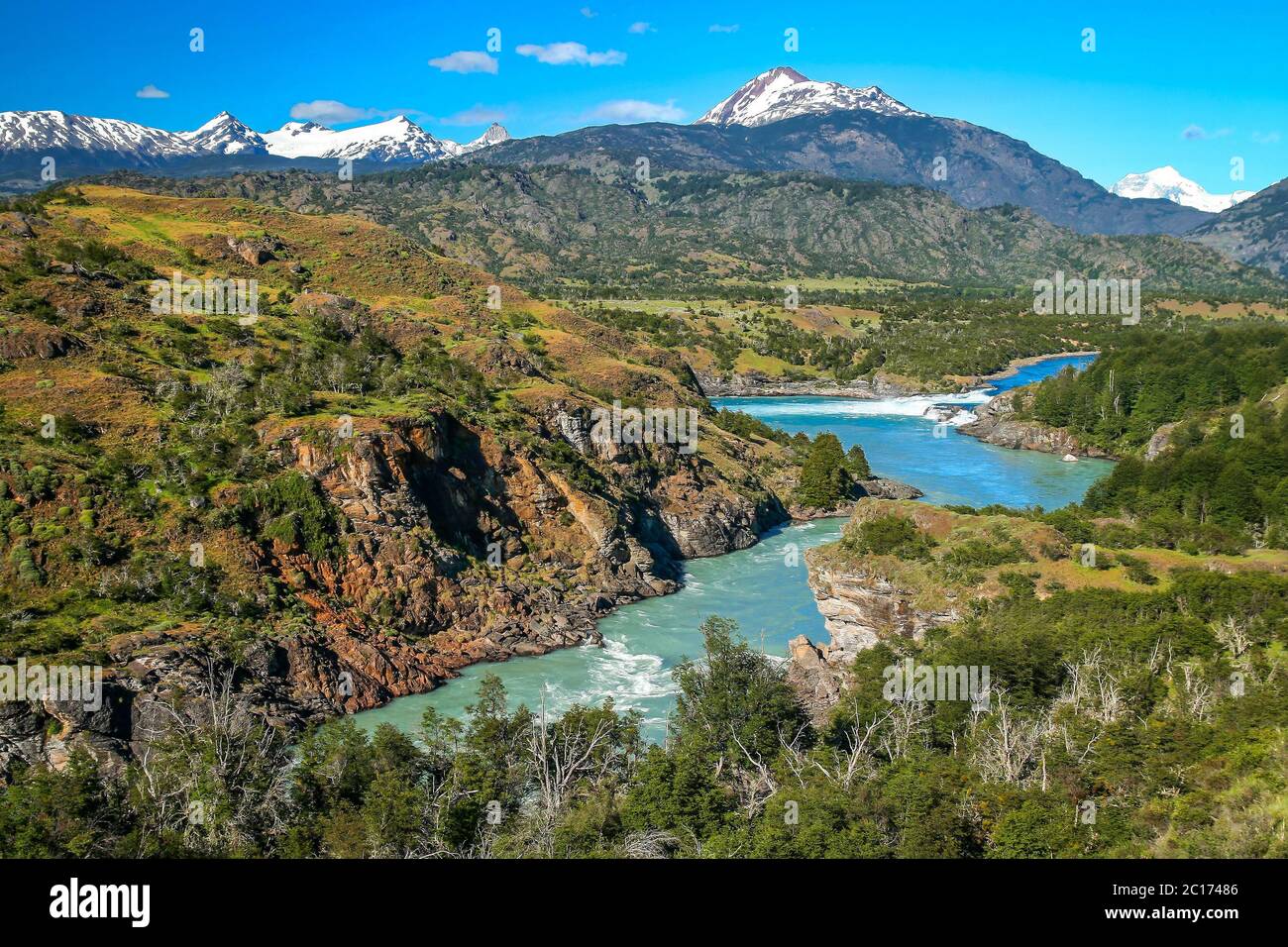 River confluence in Patagonia Stock Photo - Alamy