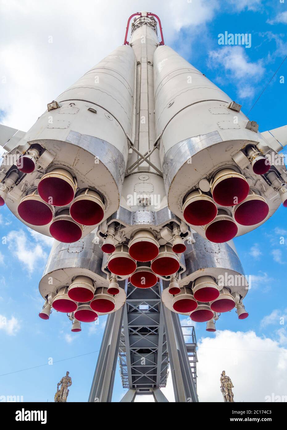 Vostok Rocket Model Flying