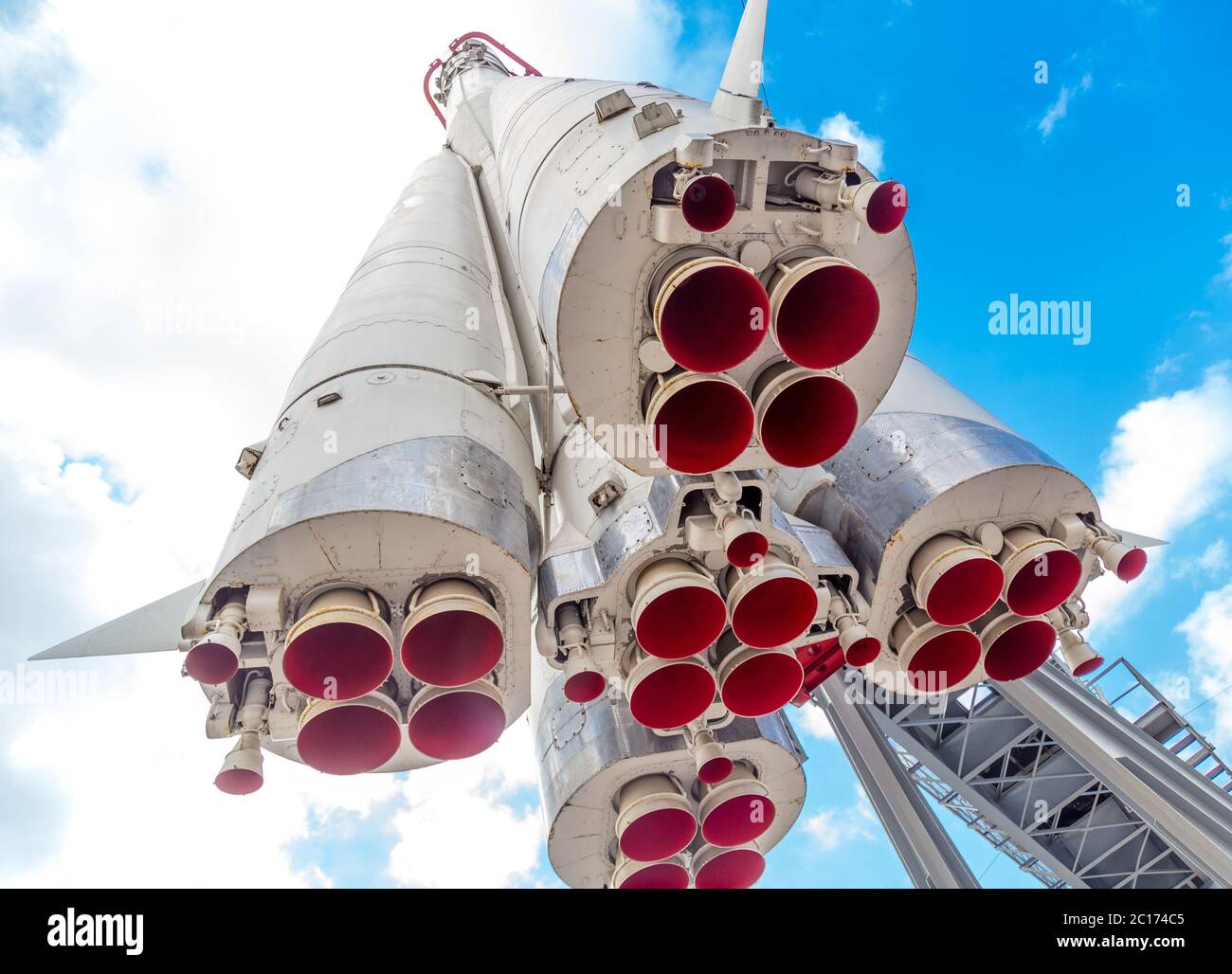 Monument of russian space rocket Vostok one Stock Photo - Alamy
