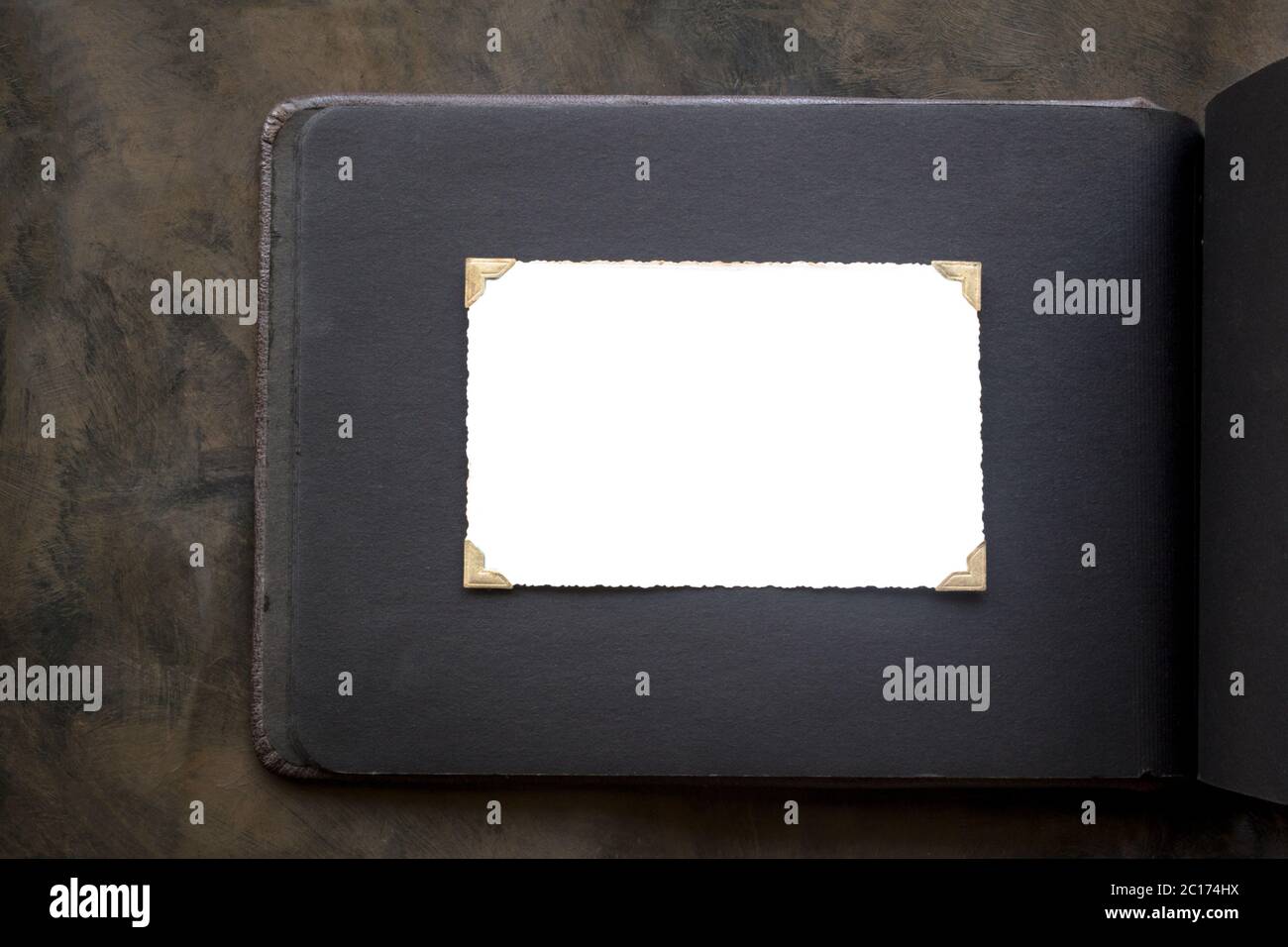 Photo frame - Photo frame - real old photo with white blank space for ...