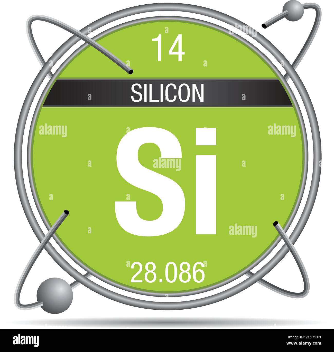Atomic number 14 Stock Vector Images - Alamy