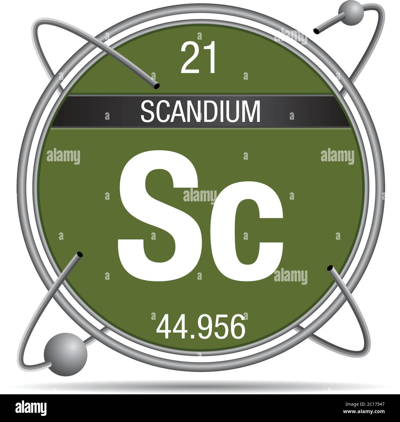 Scandium Atom Model Project